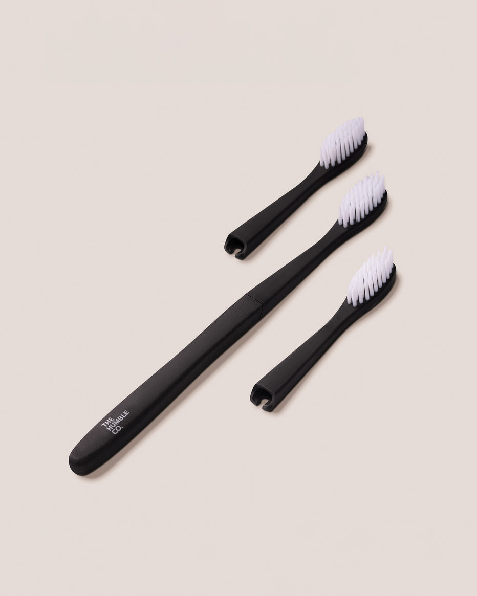 Plant-Based Toothbrush - Soft 3x heads – The Humble Co.